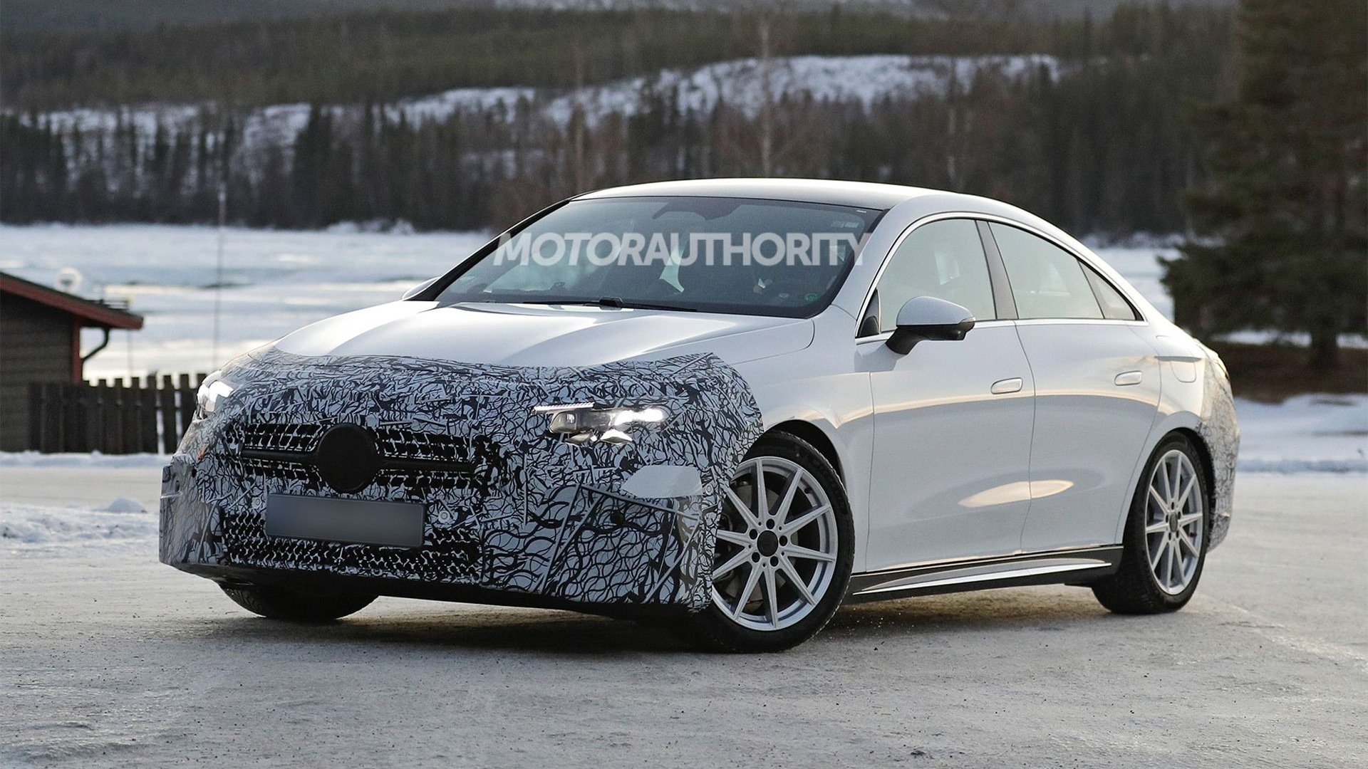 2026 Mercedes-Benz CLA-Class Hybrid spied