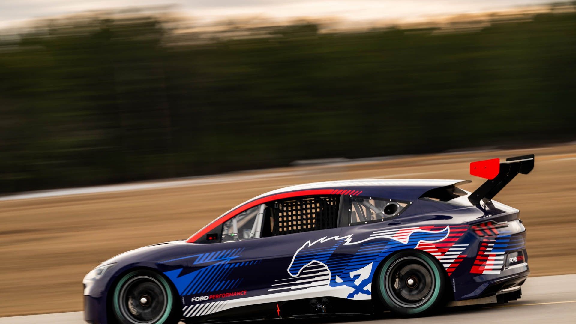 Ford Mustang Mach-E NASCAR EV prototype previews potential future of racing