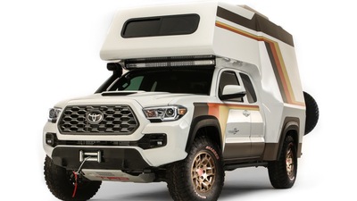 Toyota Tacoma Tacozilla takes SEMA lineup back in time