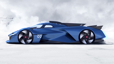 Alpine Alpenglow Hy6 concept packs 730-hp hydrogen V-6