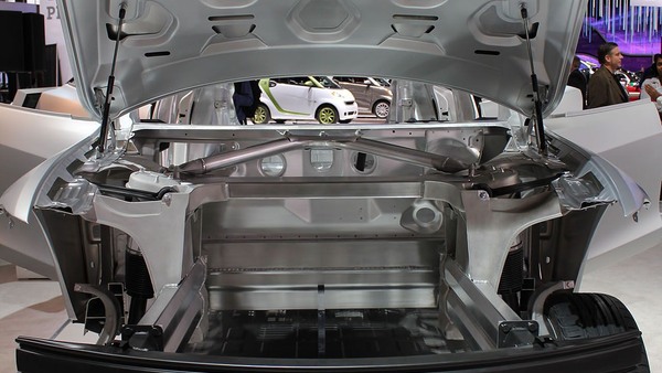 2011 Detroit Auto Show: 2013 Tesla Model S ‘Body-In-White’ Live Photos