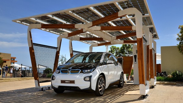 BMW Solar Charging Carport Concept Is Stunning Functional Art