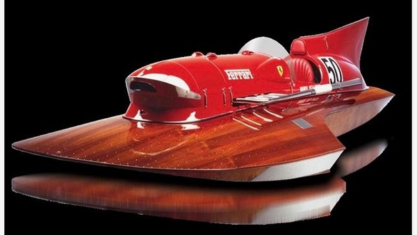 Ferrari's record-breaking V-12-powered race boat is for sale