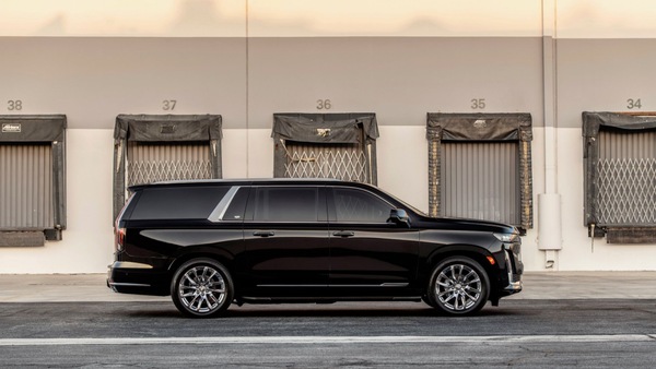 Armored Cadillac Escalade doubles as a leather-lined, bulletproof ...