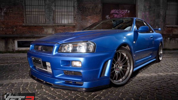 Bayside Blue R34 Nissan GT-R driven by Paul Walker for sale