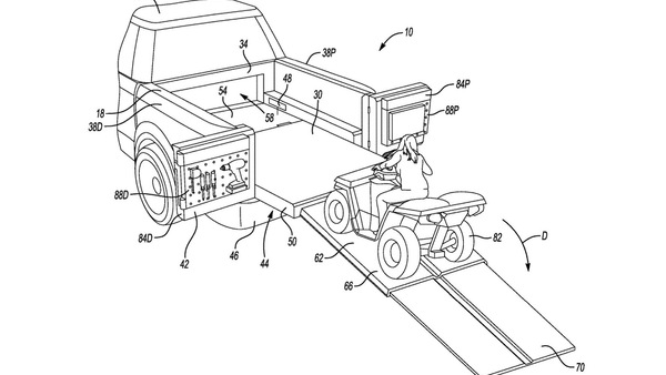 Ford working on extendable cargo bed with built-in steps, ramps